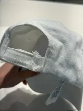 Balenciaga | Accessories | Balenciaga White Cap With Black Logo | Poshmark